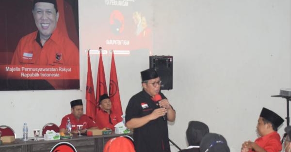 Abidin Ajak Kader Banteng Tuban Jaga Marwah PDI Perjuangan
