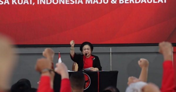 Saat Bu Mega Menggemakan Merdeka di Rakernas PDI Perjuangan