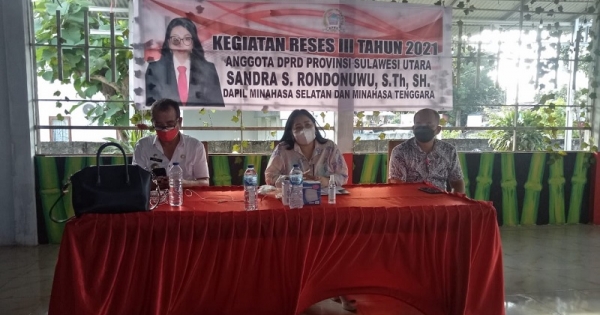Reses di Amurang Timur, Sandra Ajak Masyarakat Mendoakan