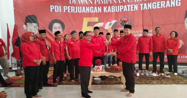 PDI Perjuangan Kabupaten Tangerang Punya Gedung Baru