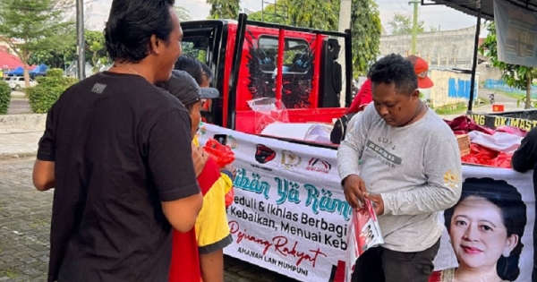 Dewi Aryani Bagikan Ribuan Paket Sembako untuk Masyarakat Tegal