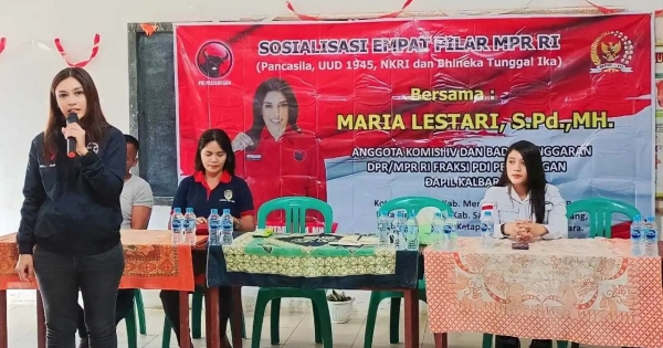 Maria Lestari Ajak Masyarakat Terus Terapkan Gotong Royong