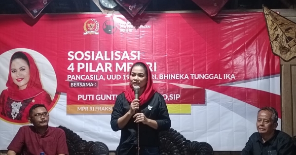 Puti Gelar Sosialisasi Empat Pilar di Kampung Lali Gadget