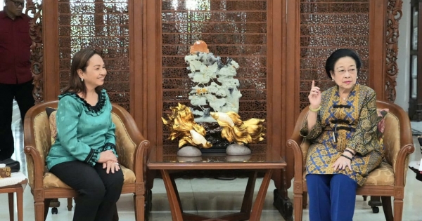 Megawati Soekarnoputri Terima Gloria Macapagal Arroyo di Teuku Umar