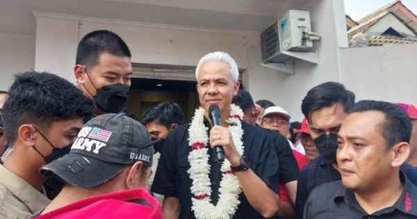 Ini Pesan Penting Ganjar Saat Resmikan Posko Relawan LGP di Kota Bekasi
