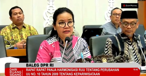 Agustina Wilujeng: Harmonisasi RUU Kepariwisataan Format Perubahan ...