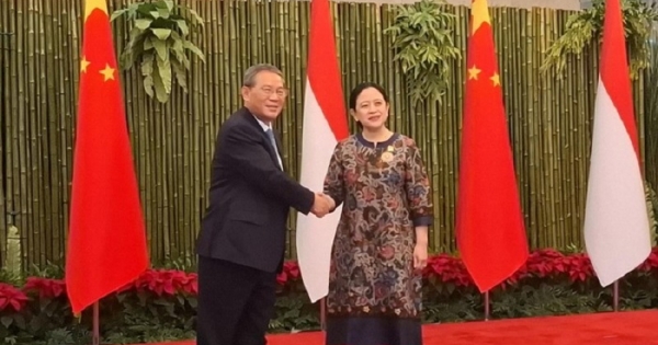 Puan Maharani Terima Kedatangan PM China Li Qiang di Gedung DPR RI