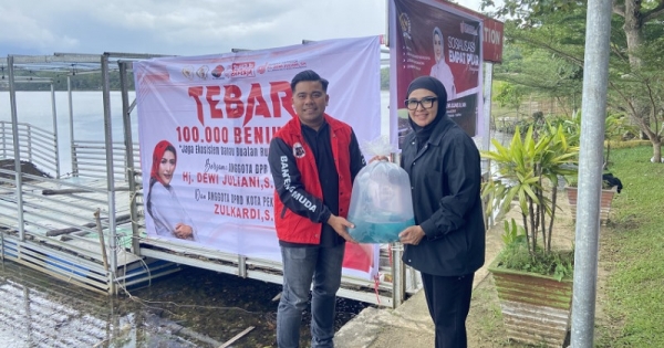 Penguatan Ketahanan Pangan, Dewi Juliani Tebar 100 Ribu Bibit Ikan di ...