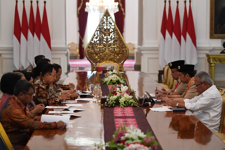 Presiden Terima Sejumlah Pimpinan Rektorat UI