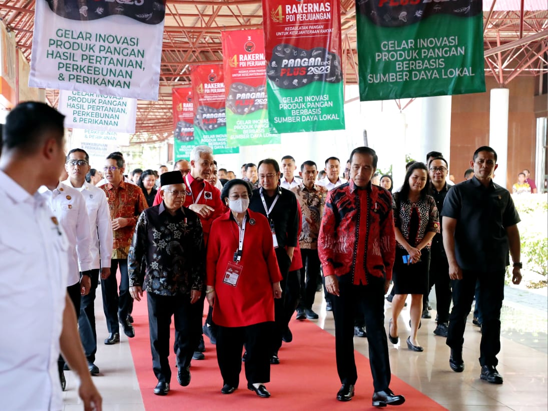 Rakernas IV PDI Perjuangan Dibuka Tarian Lesung Jumengglung