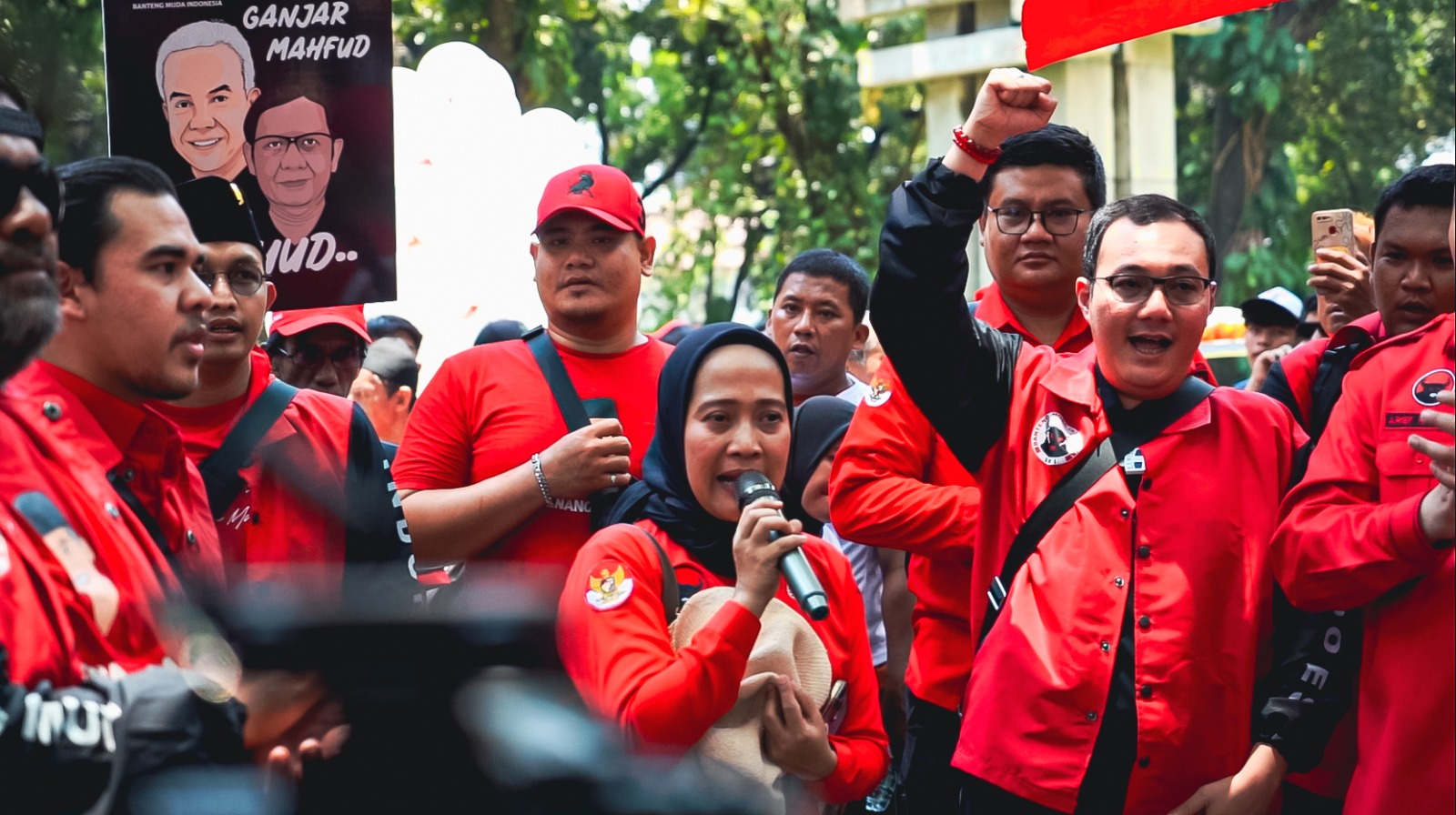 BMI Banten Kawal Pendaftaran Ganjar-Mahfud, Serukan Politik Riang Gembira