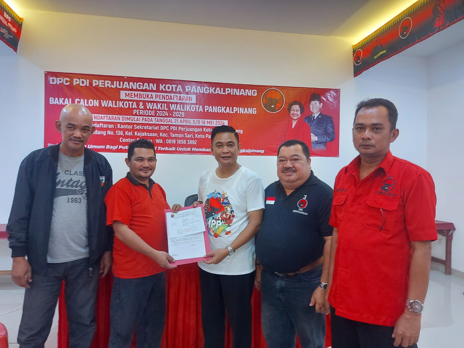 Ambil Formulir Pendaftaran di DPC PDI Perjuangan Kota Pangkalpinang ...